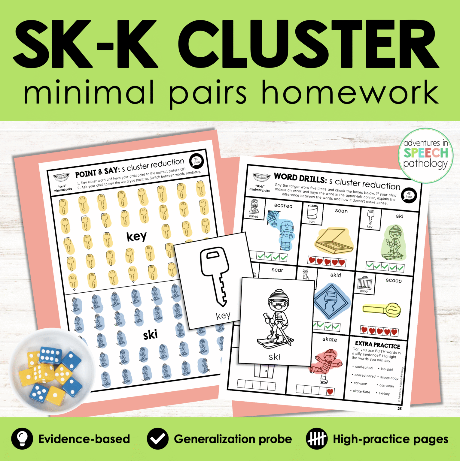 S Blend Cluster Reduction Homework | Speech Therapy