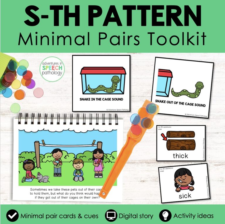 Minimal Pairs Therapy: Tools, Resources & Materials for SLPs