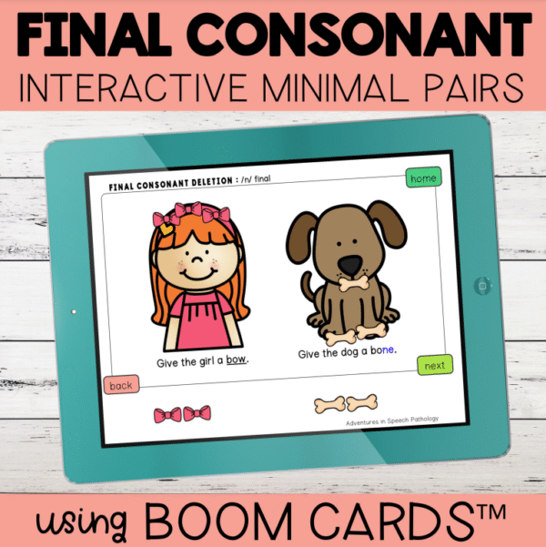 Therapy Boom Cards for Speech Pathology