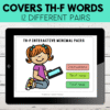 Th-F Minimal Pairs Boom Cards for Speech Therapy