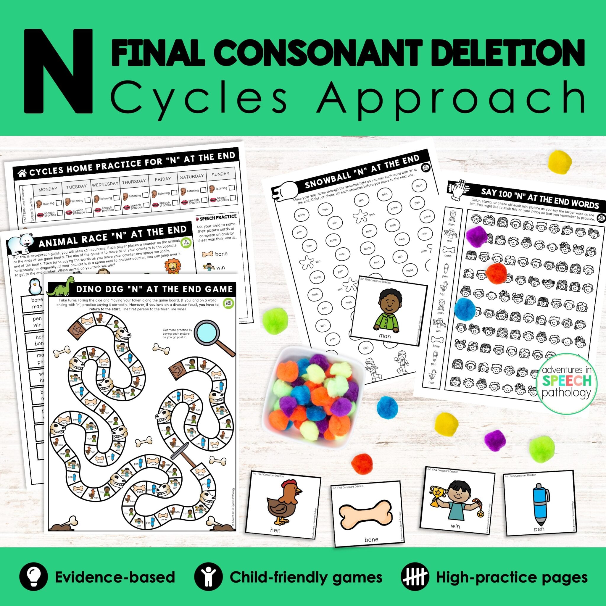 Cycles Approach: Final Consonant Deletion Resources