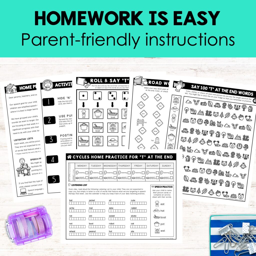 T Final Consonant Deletion: Cycles Approach Tools