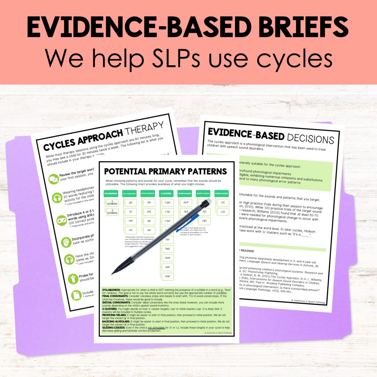 Cycles Approach: SW Cluster Reduction Tools