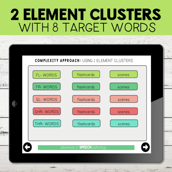 2-Element Clusters Therapy Boom Cards | Speech Pathology