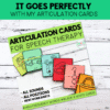 Free Articulation Labels for Speech Therapy Cards