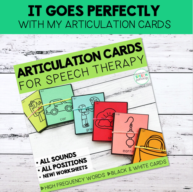 Free Articulation Labels for Speech Therapy Cards