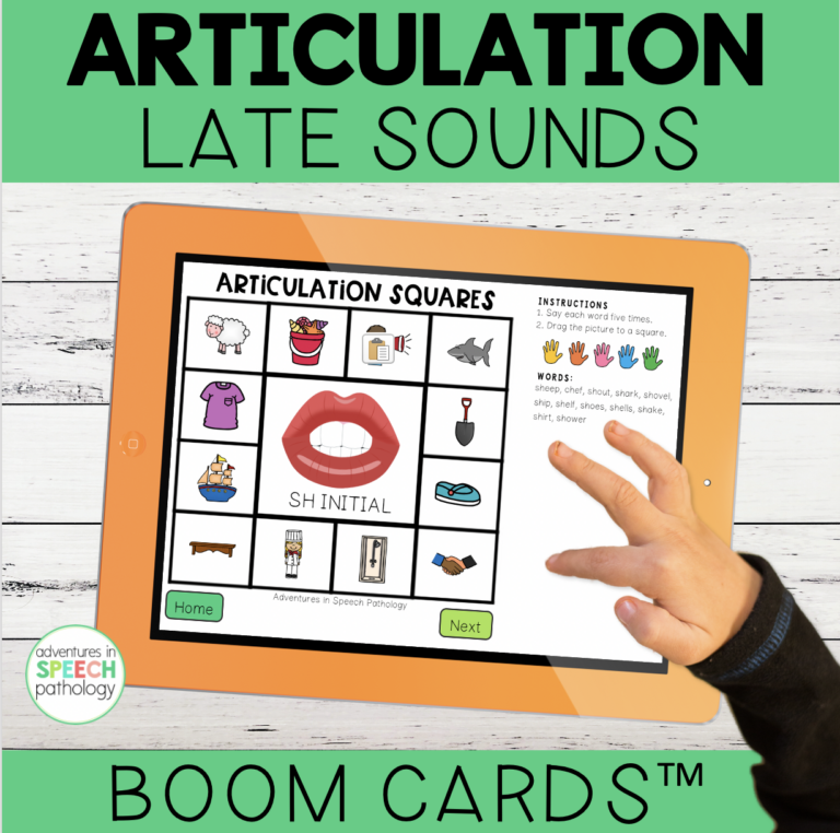 Articulation Boom Cards for Late Sounds Therapy