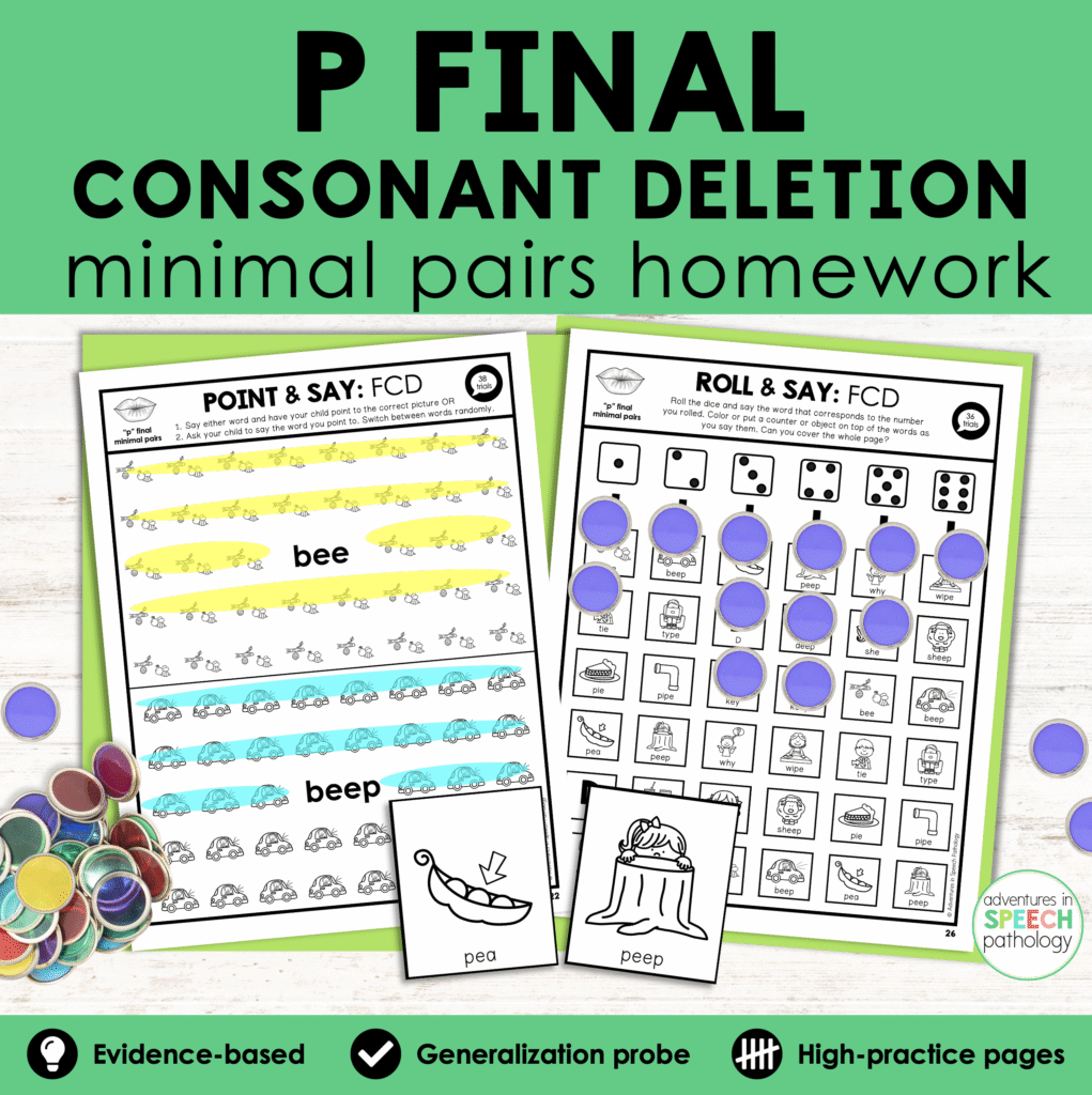 Therapy Tools for Final Consonant Deletion