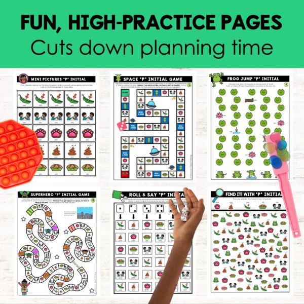 P Initial Consonant Deletion Homework Activities for Cycles Approach ...