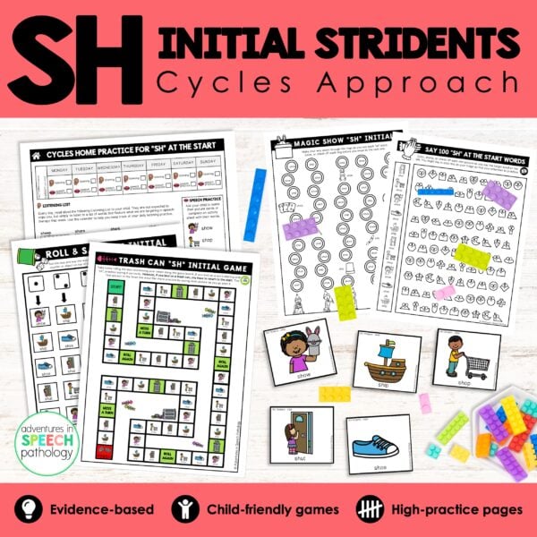 SH Initial Stridents: Cycles Approach Therapy Pack