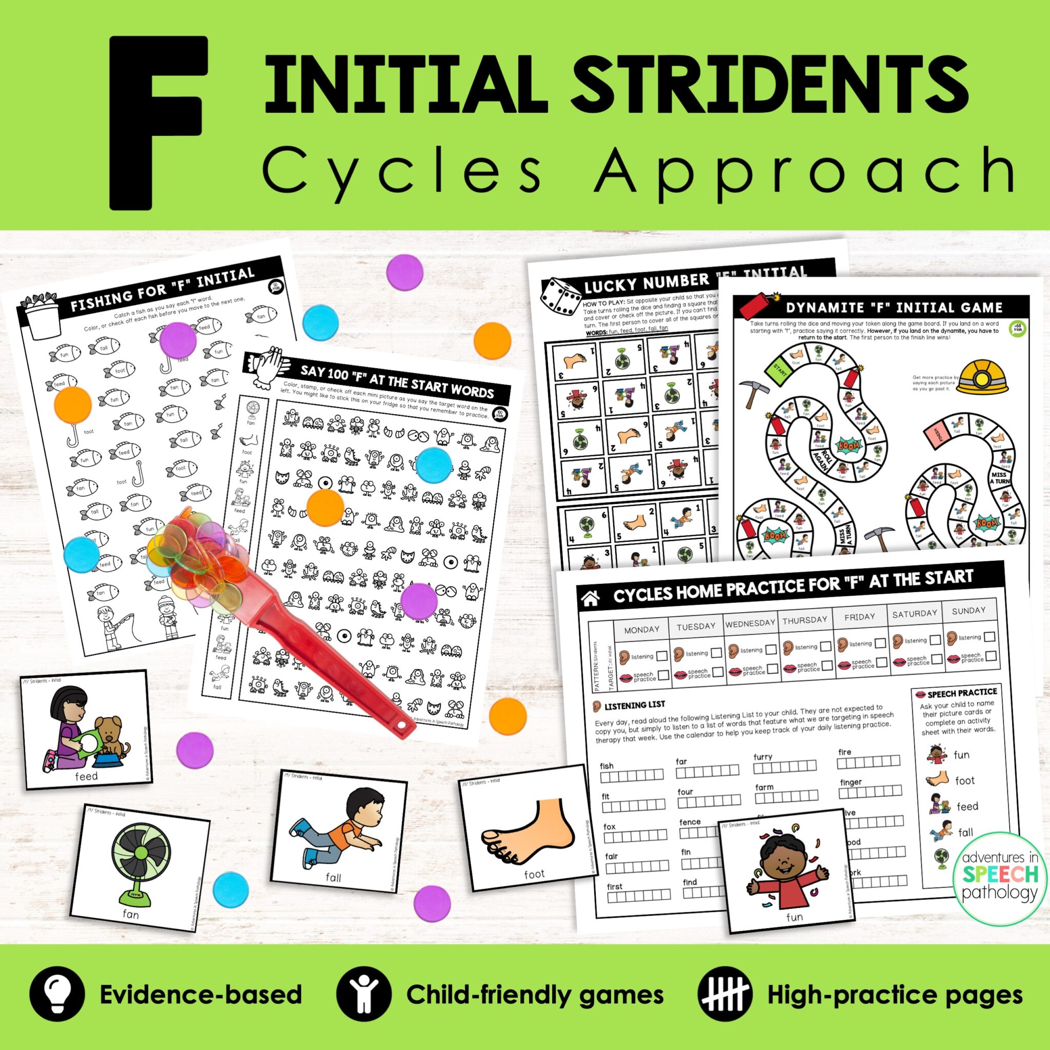 Therapy Tools: F Initial Stridents Cycles Approach