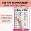 Speech Sound Cue Cards for Articulation Therapy
