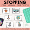 Final Position Minimal Pair Therapy Cards