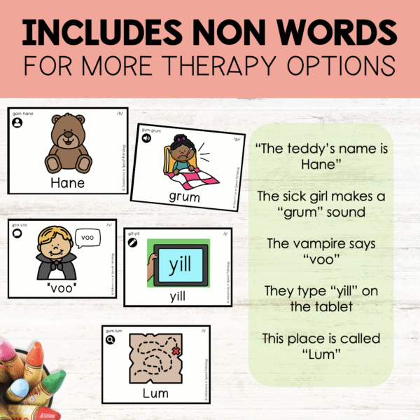Multiple Oppositions Cards for /g/ Speech Therapy
