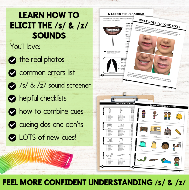 S & Z Sound Therapy Guide for SLPs