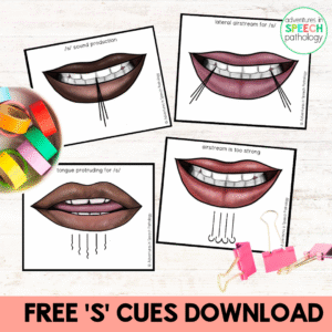 Free S Sound Cues for Speech Pathologists