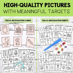 Articulation Worksheets For L Webber Articulation Cards Set 2 Fun