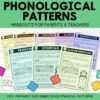 Phonological Patterns: Parent & Teacher Handouts