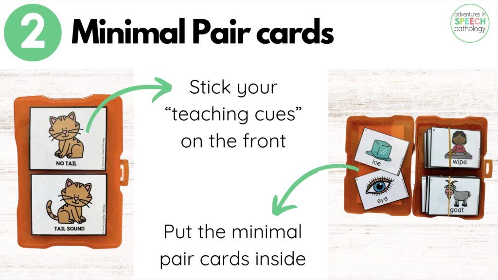 Organize Speech Therapy Flash Cards with Photo Boxes