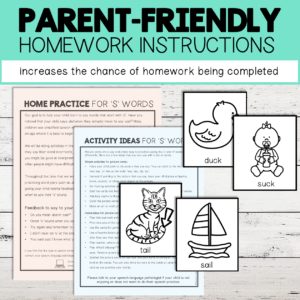 Minimal Pairs Homework | Speech Therapy – BUNDLE - Adventures in Speech ...