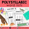 Polysyllabic Word Lists for Speech Therapy - Adventures in Speech Pathology