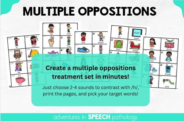 Multiple Oppositions Therapy for "h" Sound Help