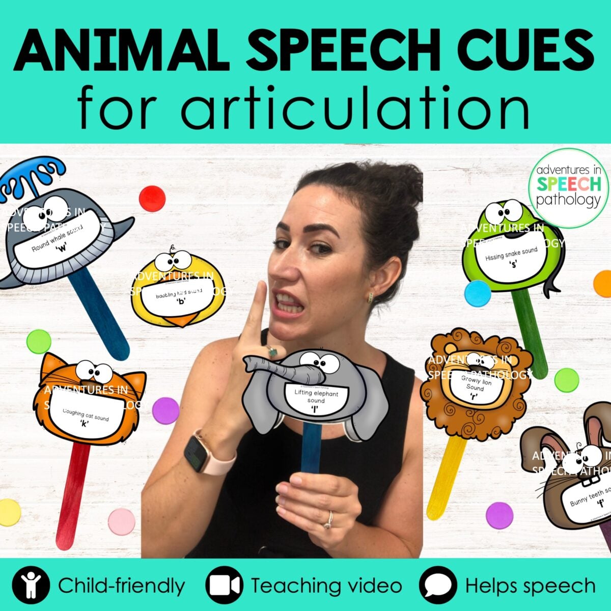 Animal Speech Sound Articulation Cue Cards