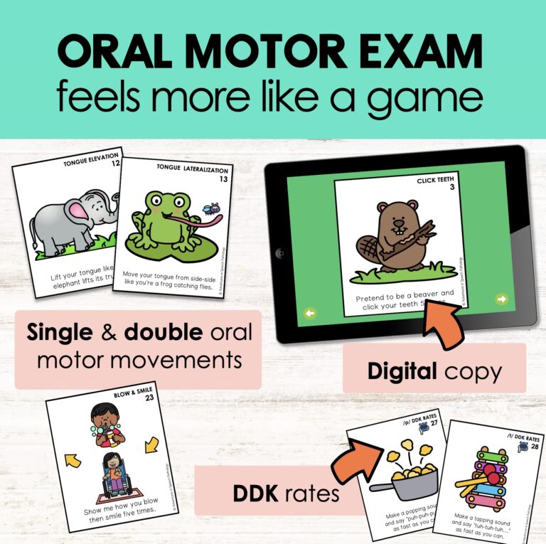 Oral Motor & Syllable Screeners Bundle